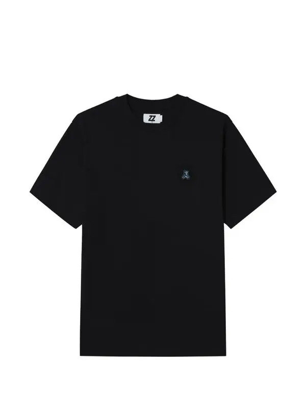Izzue Logo-detail Cotton T-shirt - Black