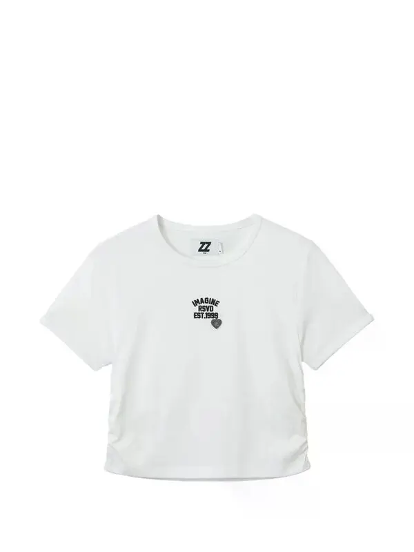 Izzue Graphic-detail Cotton T-shirt - White