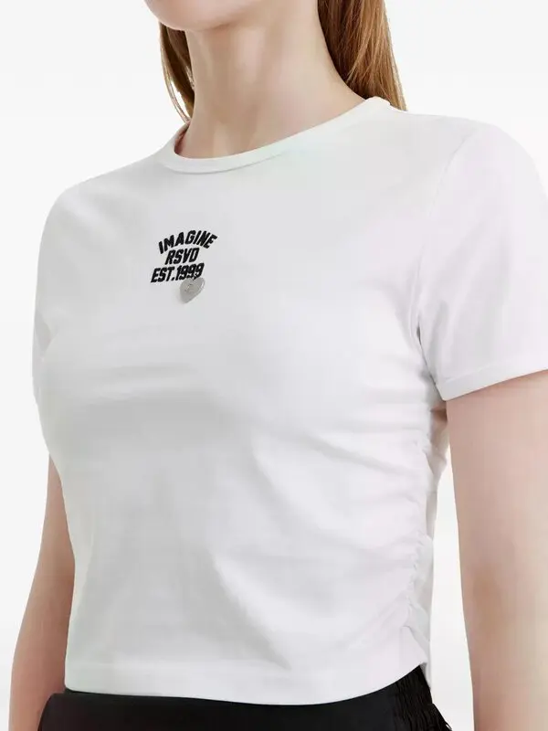 Izzue Graphic-detail Cotton T-shirt - White