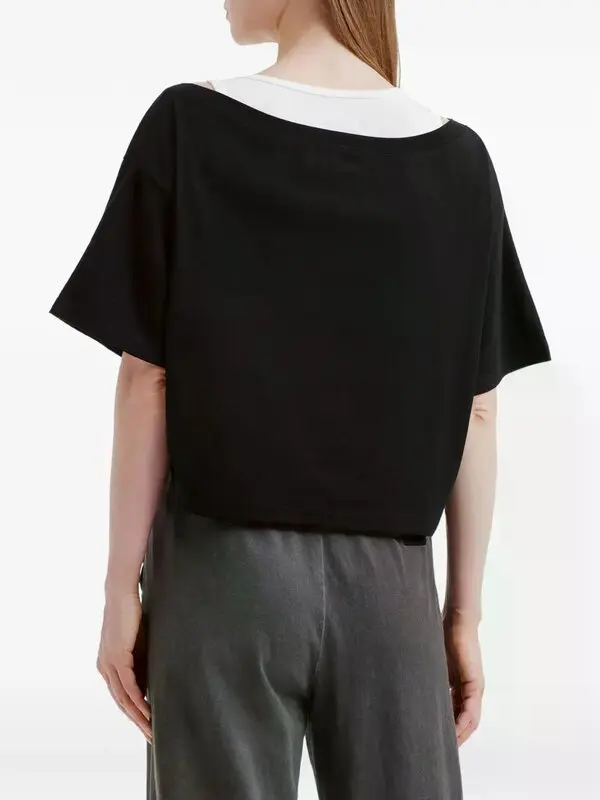 Izzue Layered-design T-shirt - Black