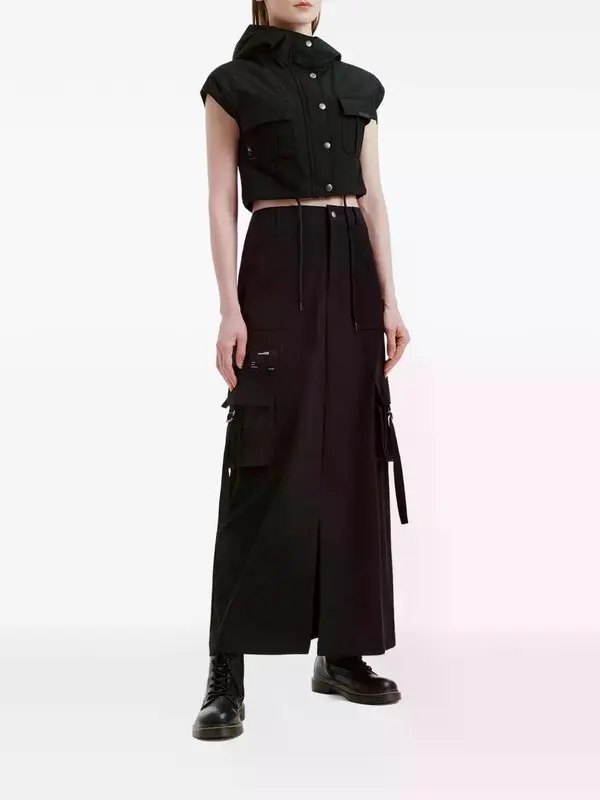 Izzue Flap-pocket Maxi Skirt Set