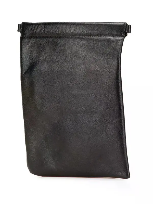 Saint Laurent 2022 Antiqued Lambskin Sid Flat Crossbody Bag
