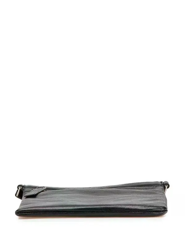 Saint Laurent 2022 Antiqued Lambskin Sid Flat Crossbody Bag