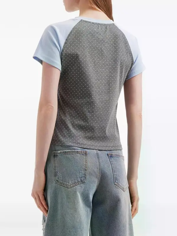 MINI CREAM Polka-dot T-shirt
