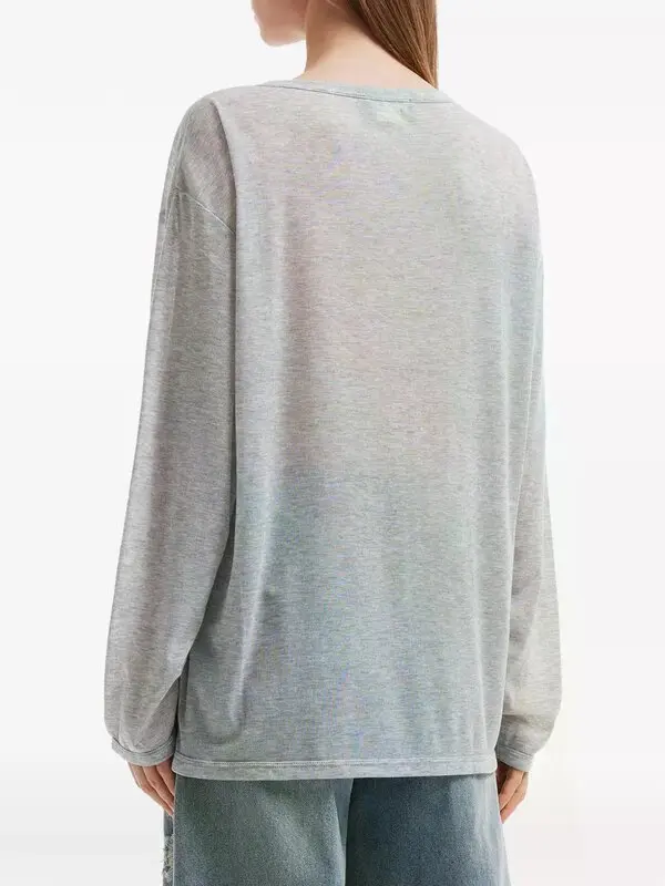 MINI CREAM Graphic-print Long-sleeved T-shirt