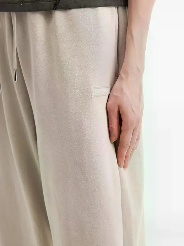 MINI CREAM Drawstring Wide-leg Trousers
