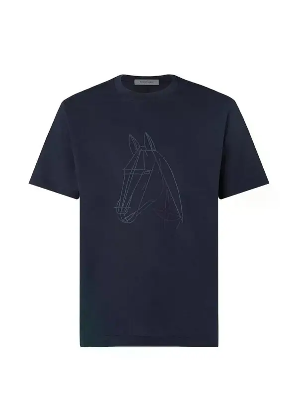 Corneliani Horse-print T-shirt