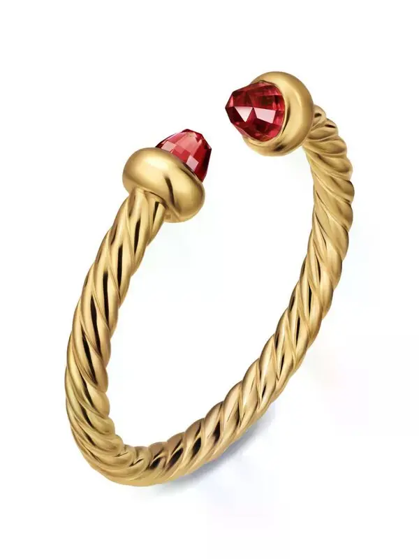 David Yurman Micro Cablespira® Flex Ring - Gold