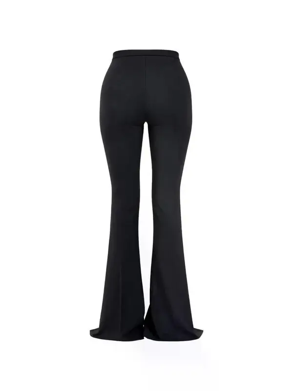 Elisabetta Franchi Split Flared Trousers - Black