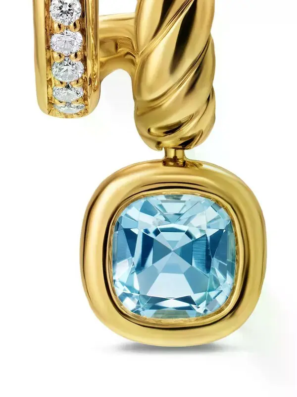 David Yurman Dy Mercer® Color Two Row Drop Earrings - Gold