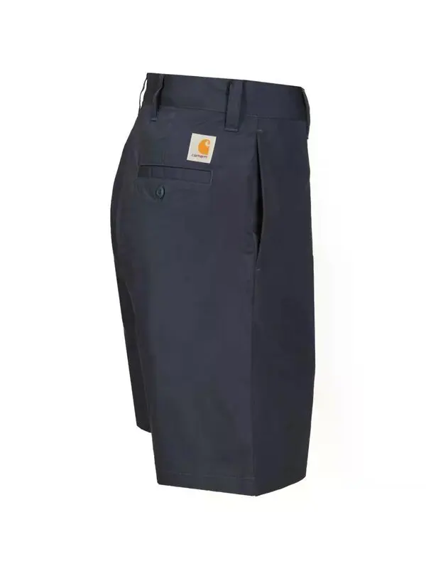 Carhartt Work In Progress Calder Logo-patch Short - Blue