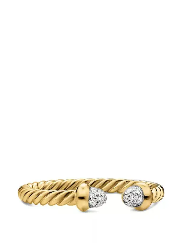 David Yurman Micro Cablespira® Flex Ring - Gold