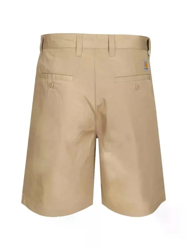 Carhartt Work In Progress Calder Logo-patch Shorts - Neutrals
