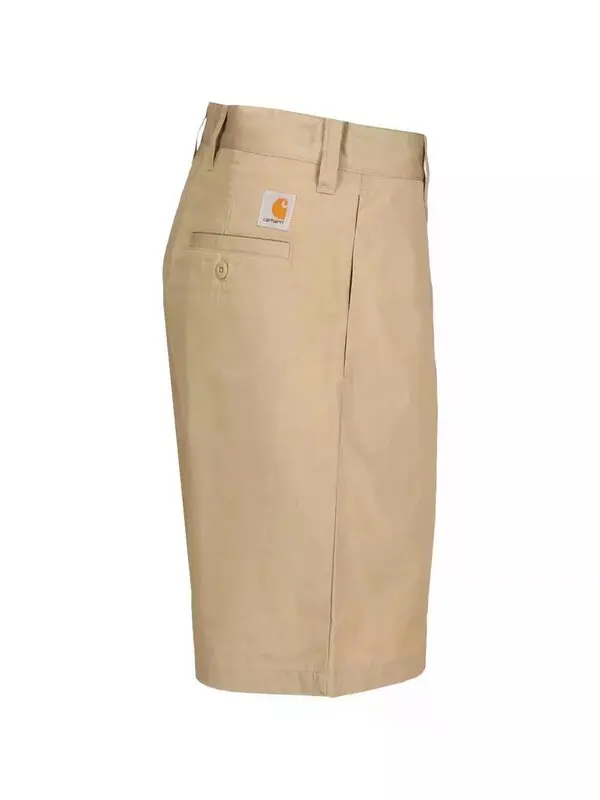 Carhartt Work In Progress Calder Logo-patch Shorts - Neutrals