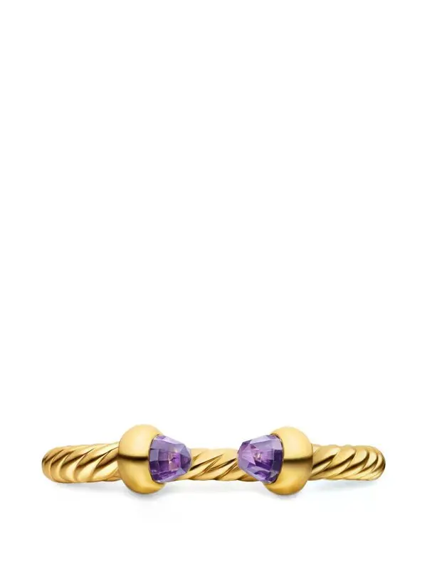 David Yurman Micro Cablespira® Flex Open Ring - Gold