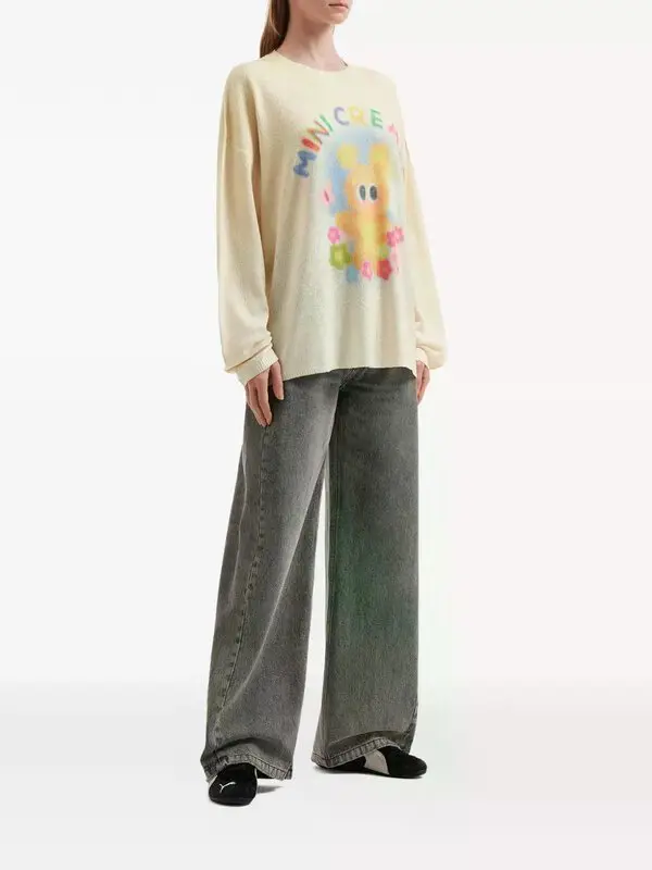 MINI CREAM Graphic-print Sweater - Neutrals