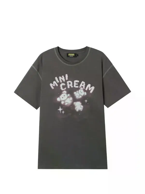 MINI CREAM Cloud-print T-shirt