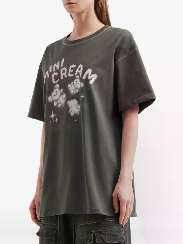 MINI CREAM Cloud-print T-shirt