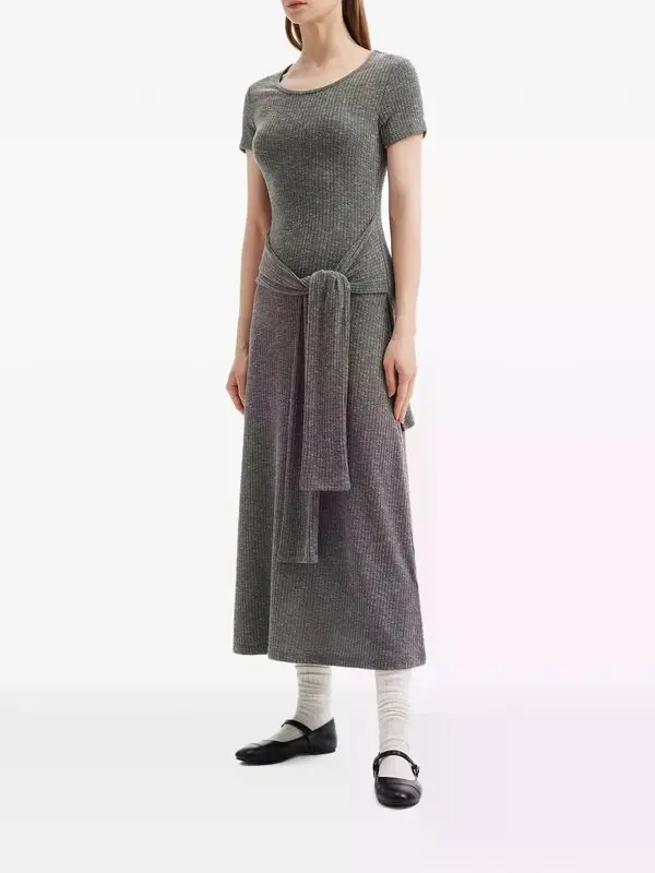 TOUT A COUP Tie-waist Short-sleeve Dress
