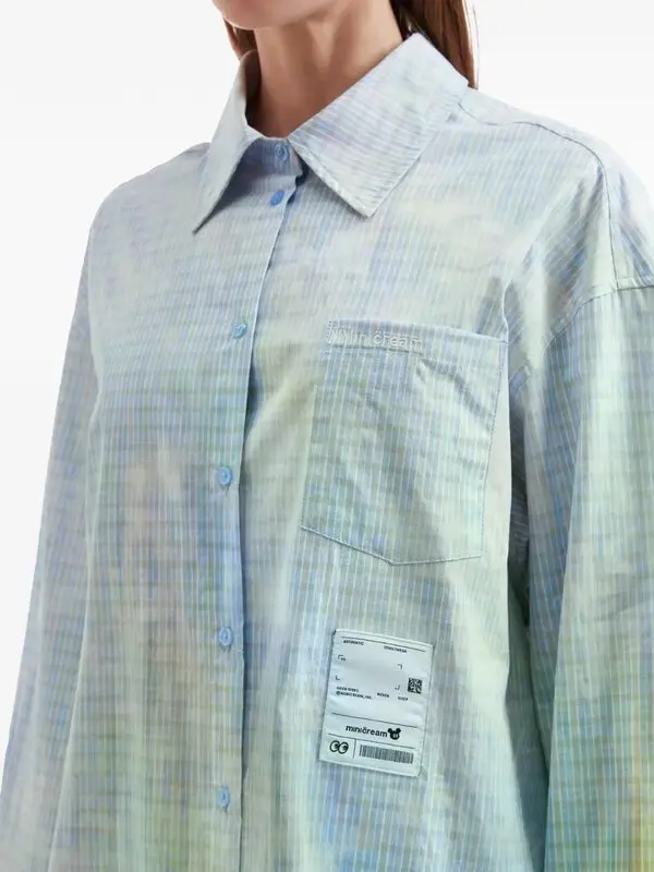 MINI CREAM Checkered Shirt