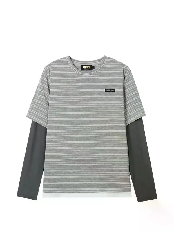 MINI CREAM Layered Long Sleeve T-shirt