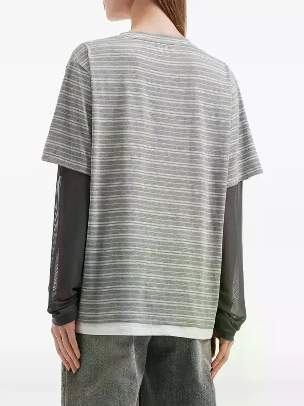 MINI CREAM Layered Long Sleeve T-shirt