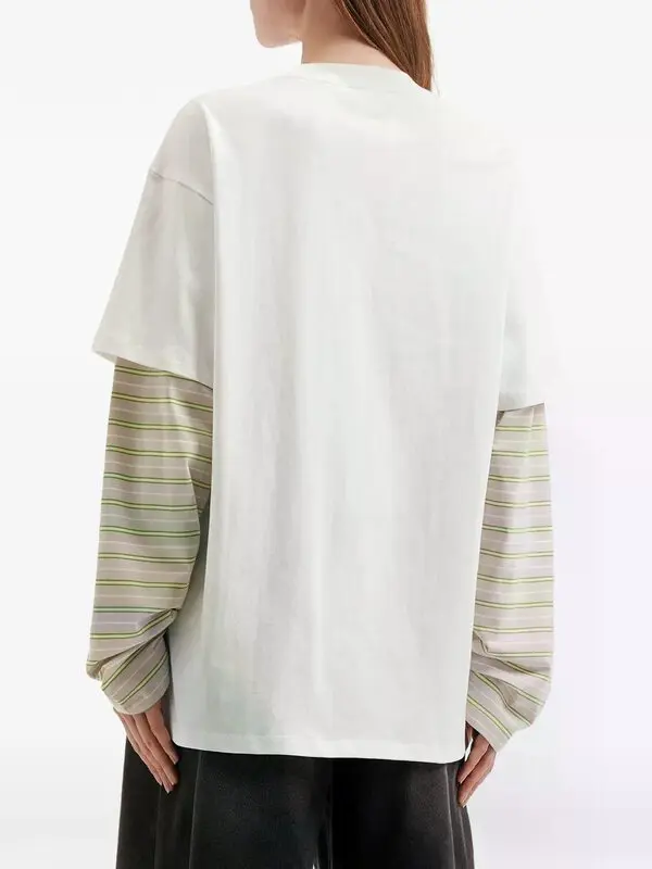 MINI CREAM Layered T-shirt