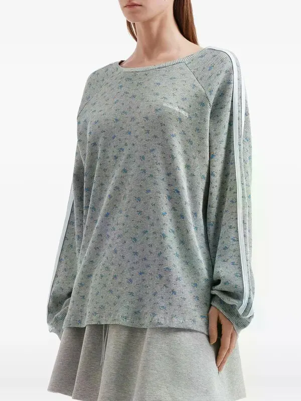 MINI CREAM Floral-print Long-sleeve T-shirt