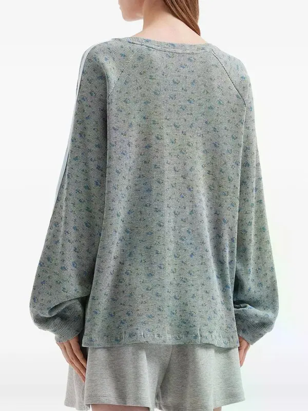MINI CREAM Floral-print Long-sleeve T-shirt