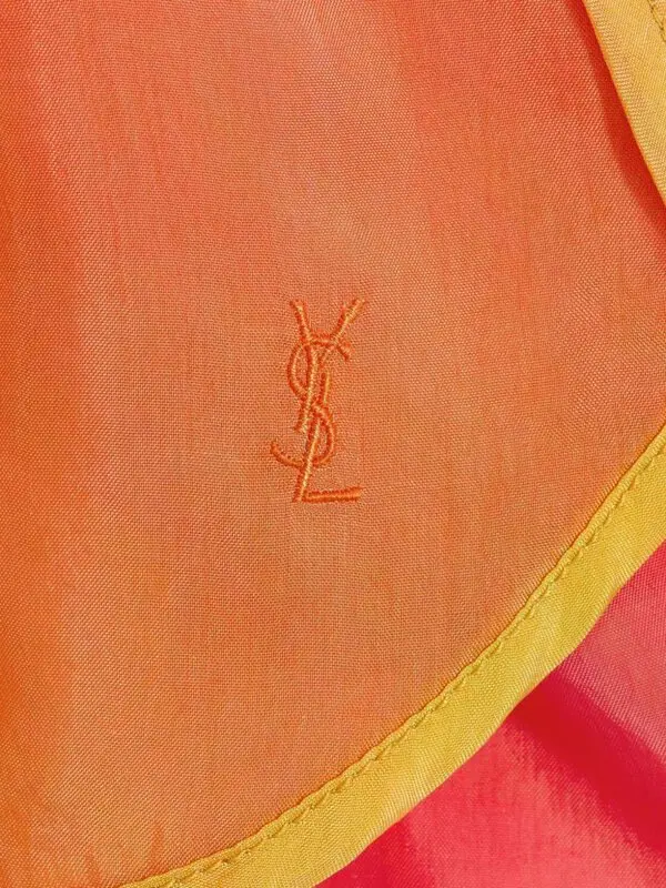 Saint Laurent Logo-detail Panelled Shorts - Yellow