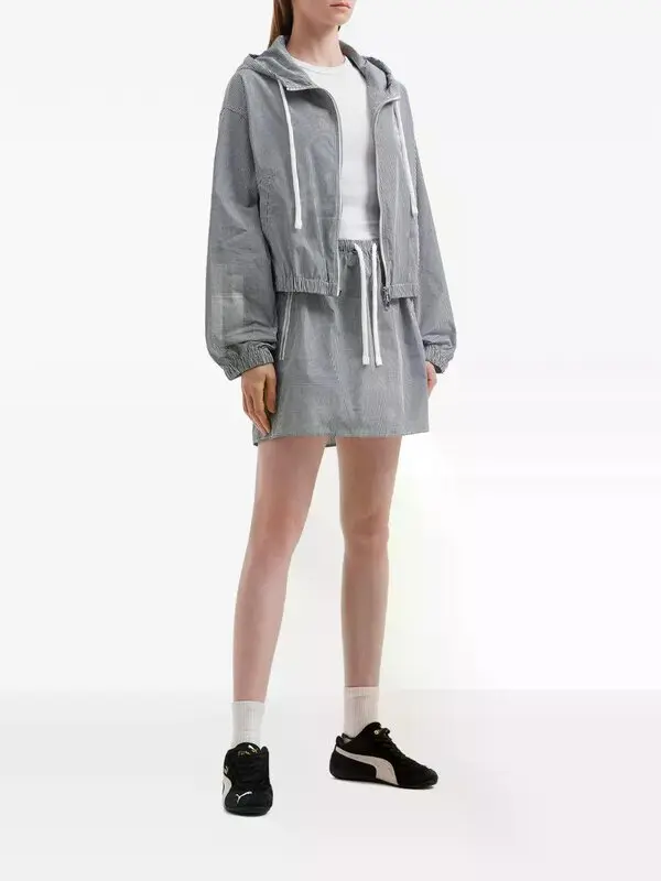 MINI CREAM Zip-up Hooded Jacket