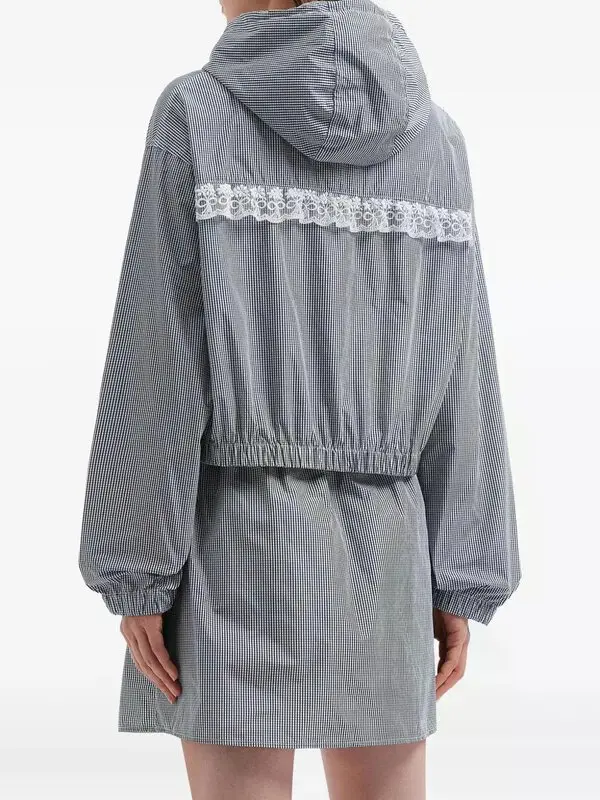 MINI CREAM Zip-up Hooded Jacket