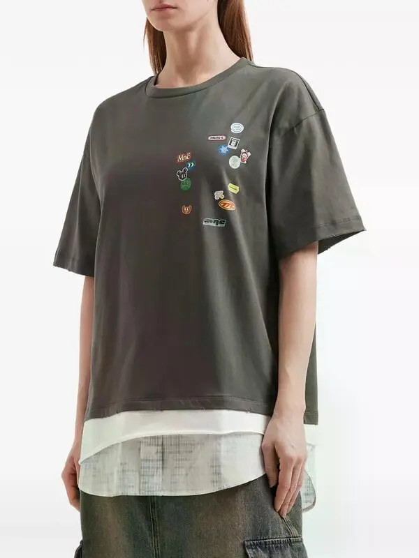 MINI CREAM Layered T-shirt