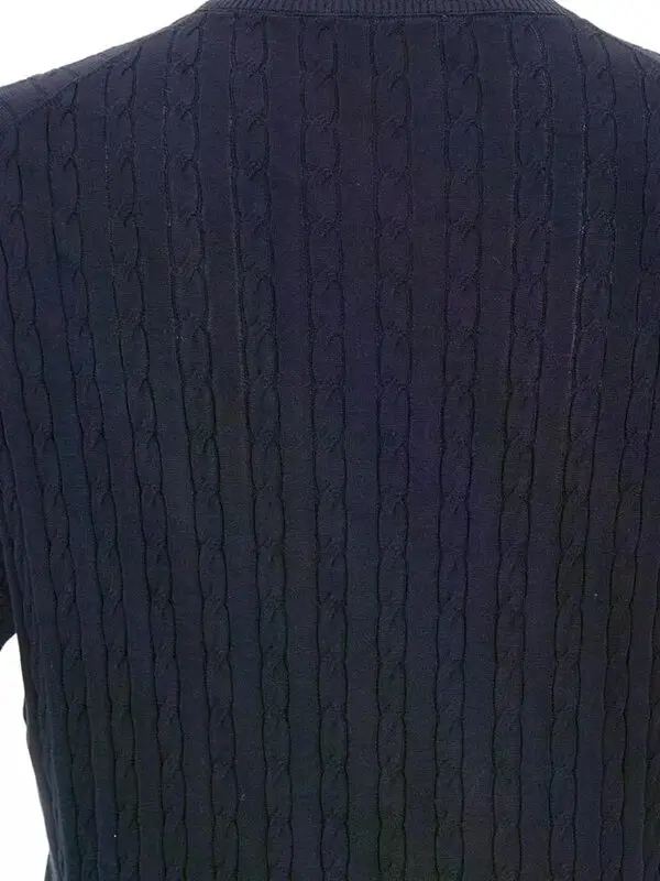 KANGRA Cable-knit Short-sleeve T-shirt - Blue