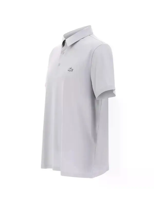 Lacoste Logo-patch Polo Shirt - Grey