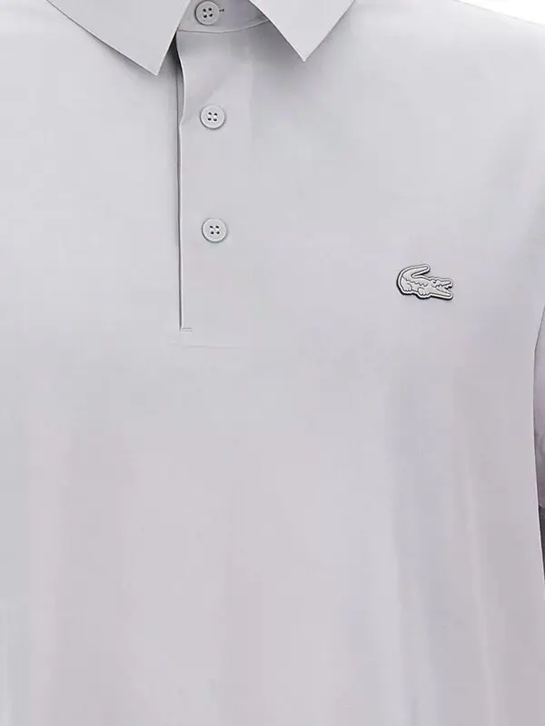 Lacoste Logo-patch Polo Shirt - Grey