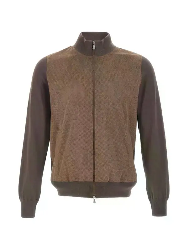 GRAN SASSO Perforated Jacket - Brown
