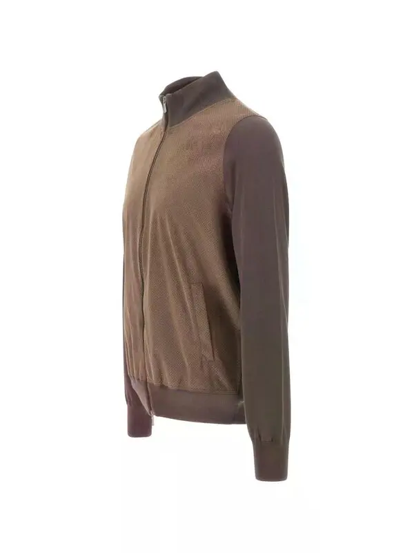 GRAN SASSO Perforated Jacket - Brown