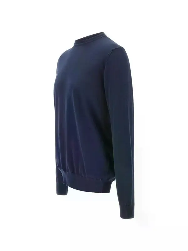 Peuterey Long-sleeved Ribbed Sweater - Blue