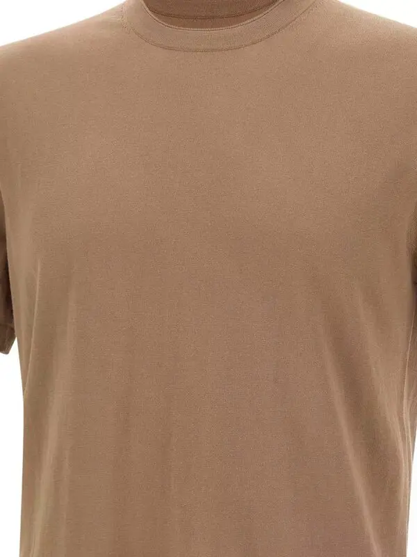 KANGRA Ribbed Crew-neck Knitted T-shirt