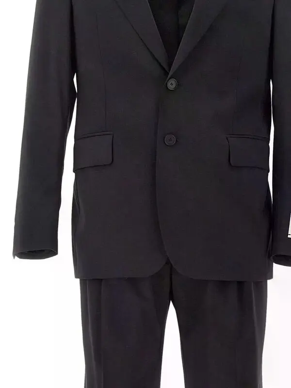 MANUEL RITZ Flap-pockets Two-button Suit - Black
