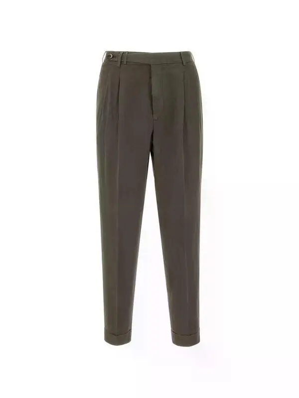 PT TORINO Flap-pocket Tailored Trousers - Brown