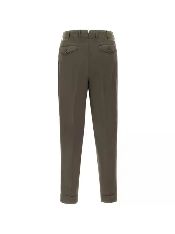 PT TORINO Flap-pocket Tailored Trousers - Brown
