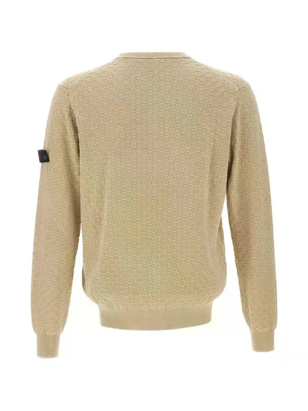 Peuterey Omnium Checked Weave Sweater - Neutrals