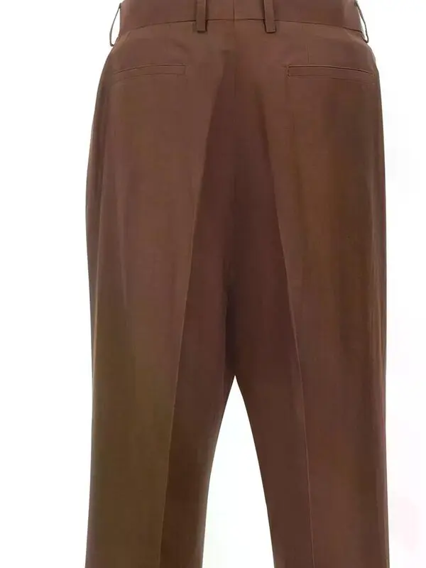 LANEUS Button Pressed Trousers