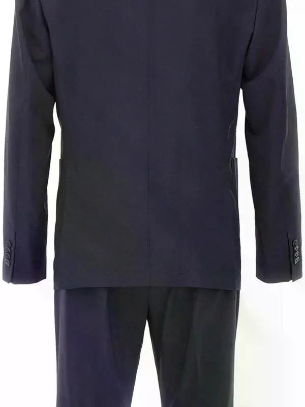 MANUEL RITZ Patch-pocket Logo-pin Suit - Blue