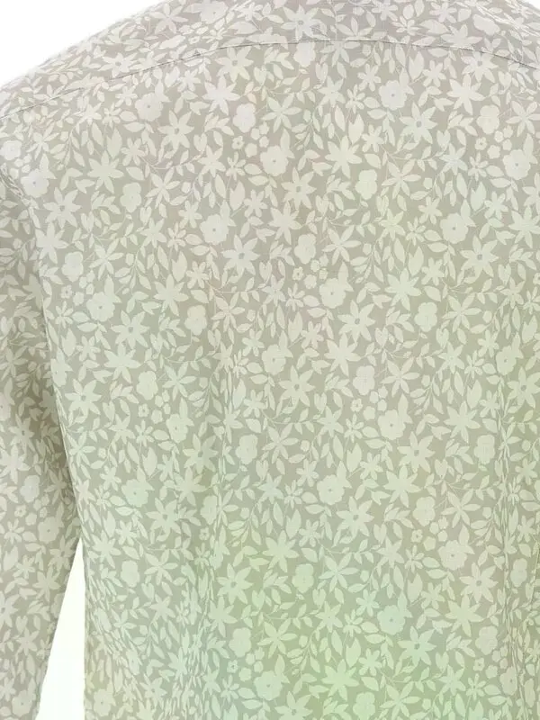 BARBA NAPOLI Floral-print Button-fastening Shirt