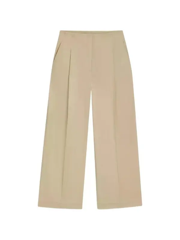 BOSS Pleated Straight Trousers - Neutrals