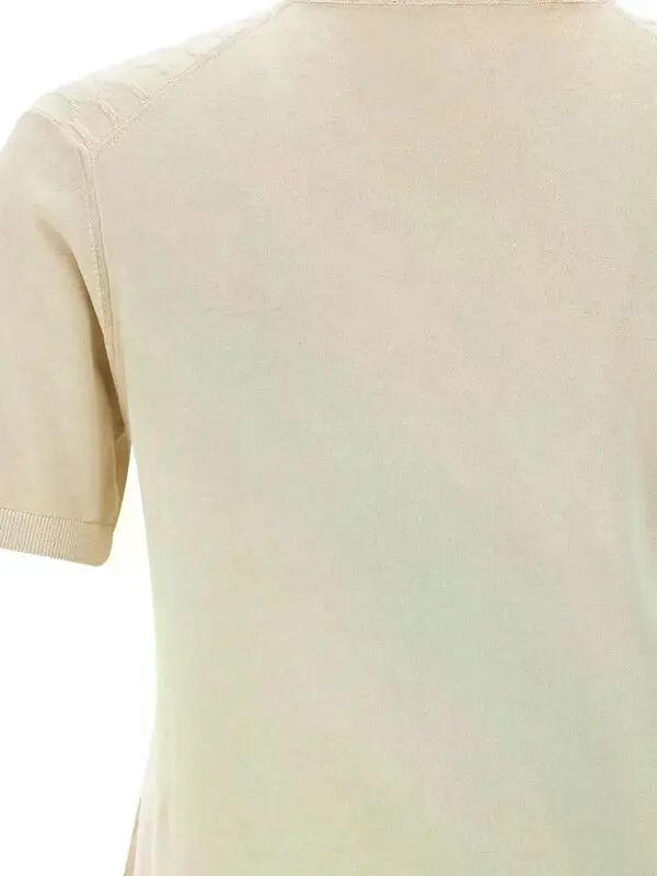 Peuterey Crew Neck T-shirt With Honeycomb Texture