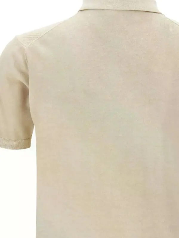 Peuterey Diamond-pattern Polo Shirt - Neutrals